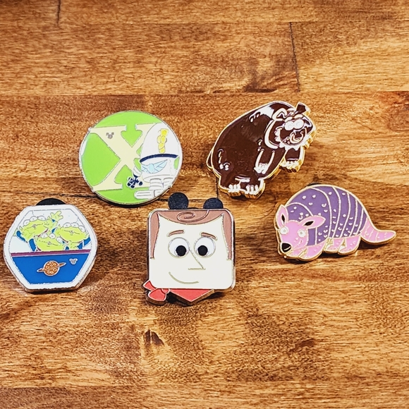 Disney | Jewelry | Disneys Toy Story Universe Set Of 5 Pins | Poshmark